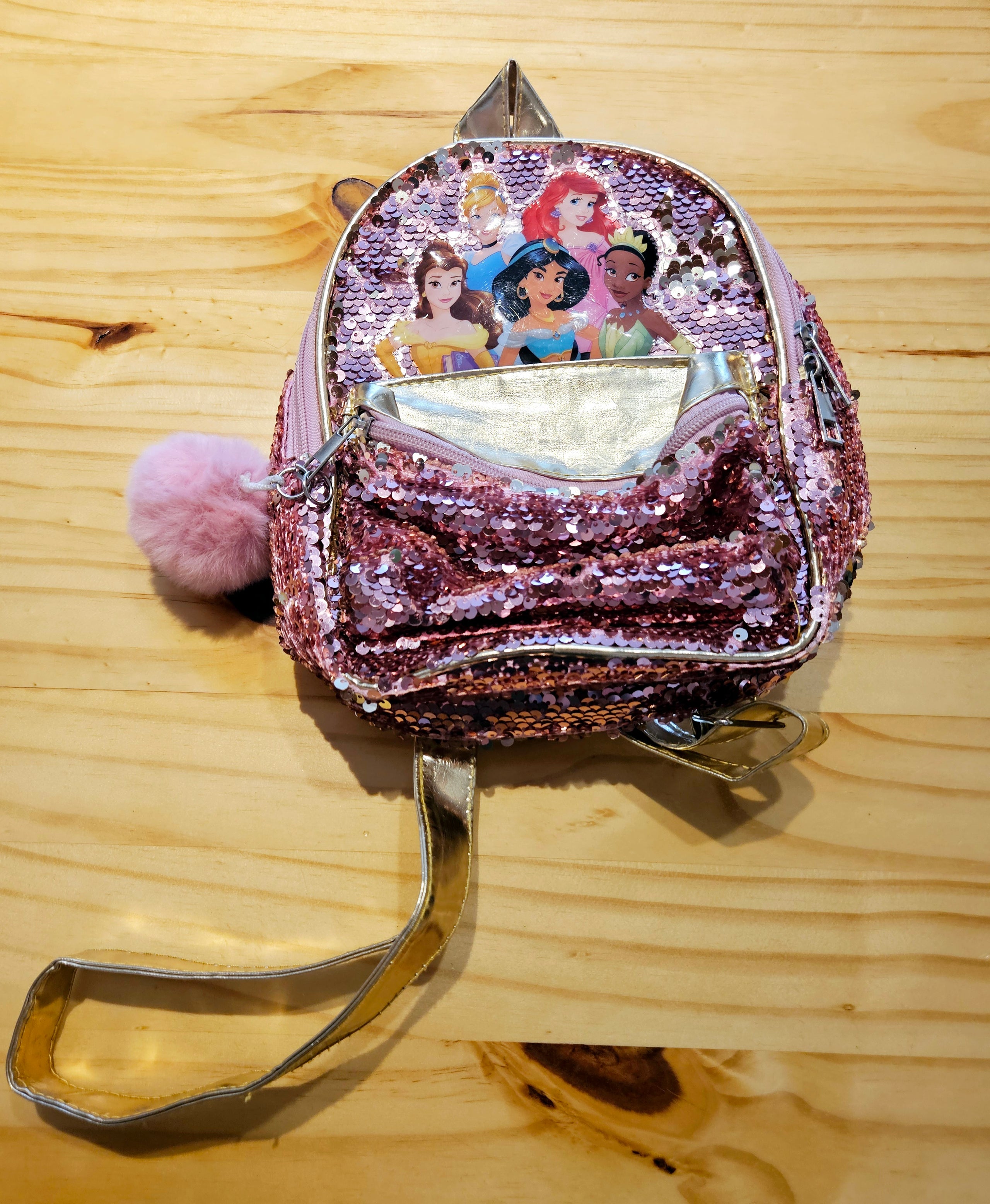 Disney Princess Sequin Mini Backpack | Mud and Lace Children's Clothing ...